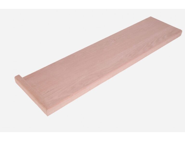 Stocked Item! Solid Red Oak Stair Tread with 1 3/4'' Square Nose-Open ...